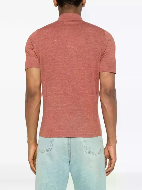 Brunello Cucinelli Buttoned Polo Shirt - Brown