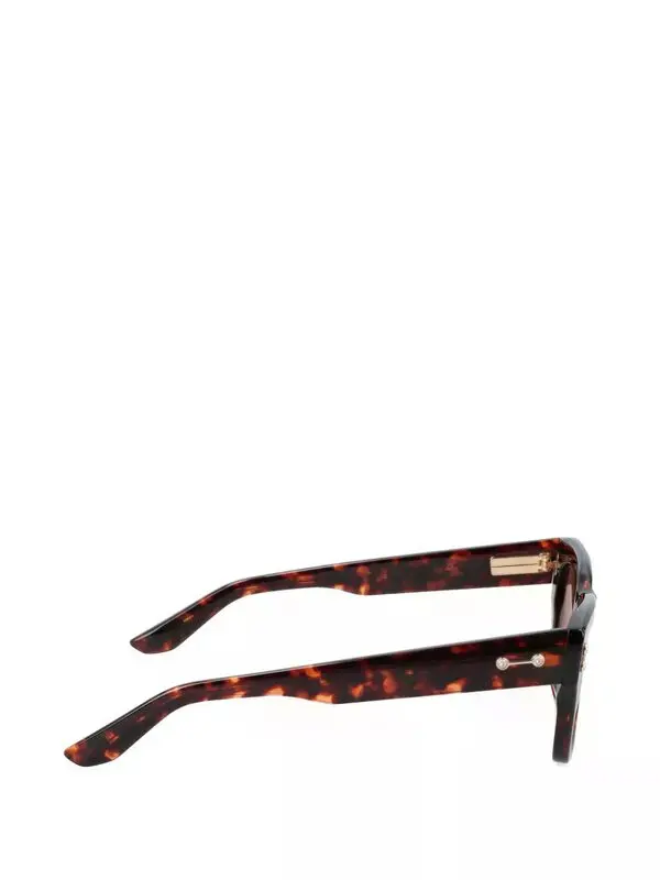 AKONI Nebula Cat-eye Sunglasses - Brown