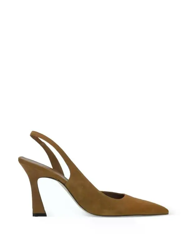 STUART WEITZMAN Vinnie Slingback Suede Pumps - Neutrals