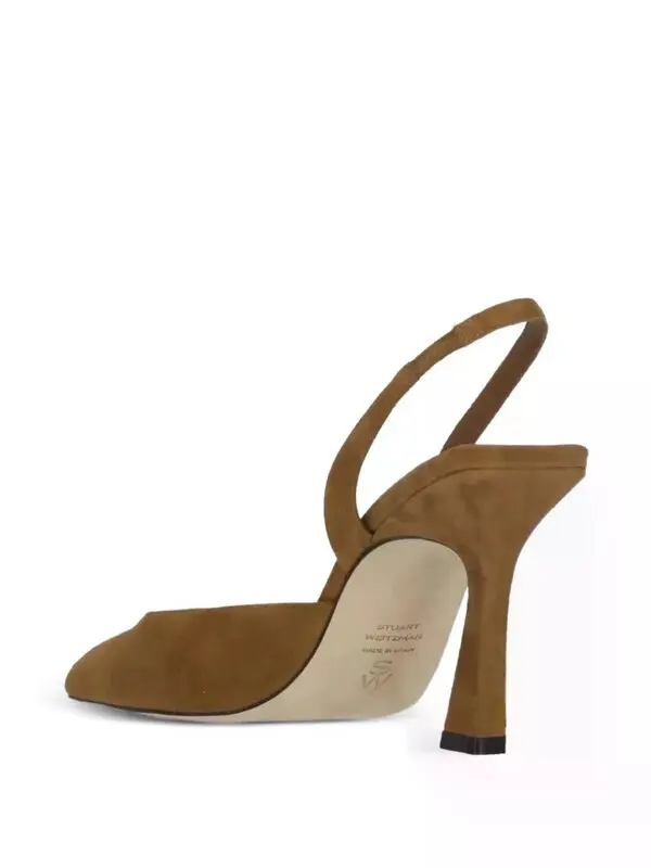 STUART WEITZMAN Vinnie Slingback Suede Pumps - Neutrals