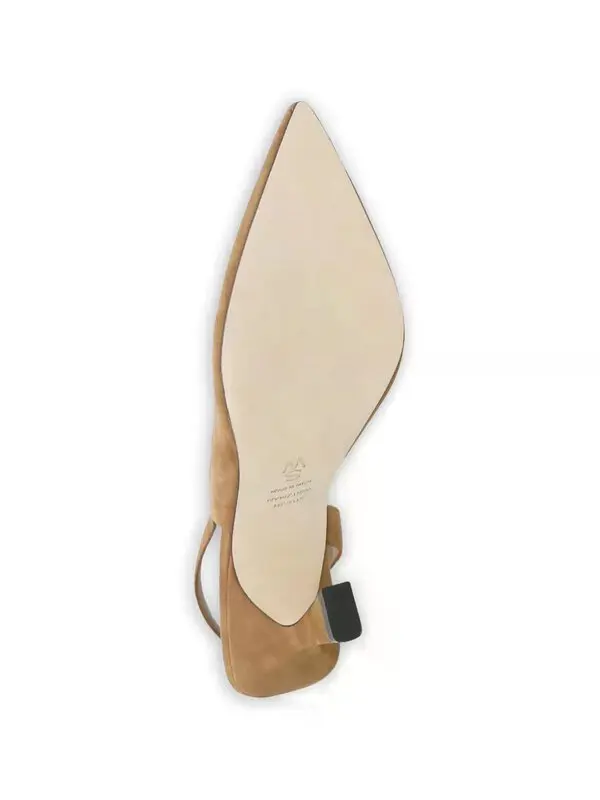 STUART WEITZMAN Vinnie Slingback Suede Pumps - Neutrals