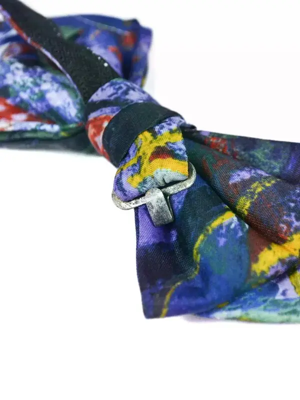 Vintage 1970 Printed Bow Tie