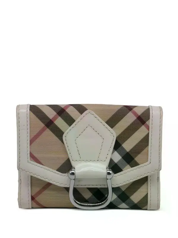 Burberry Check-pattern Wallet - Neutrals