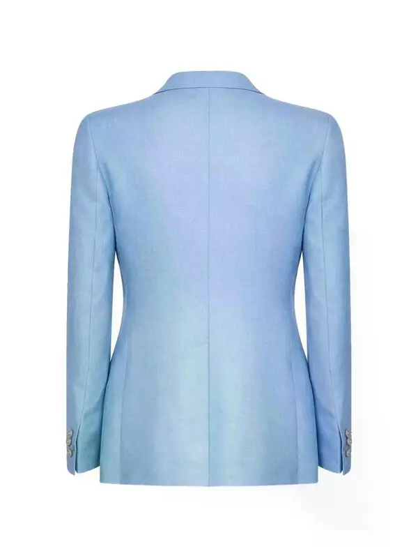 Tagliatore Peak-lapel Double-breasted Blazer - Blue
