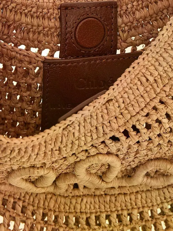 Chloé Mini Raffia Tote Bag
