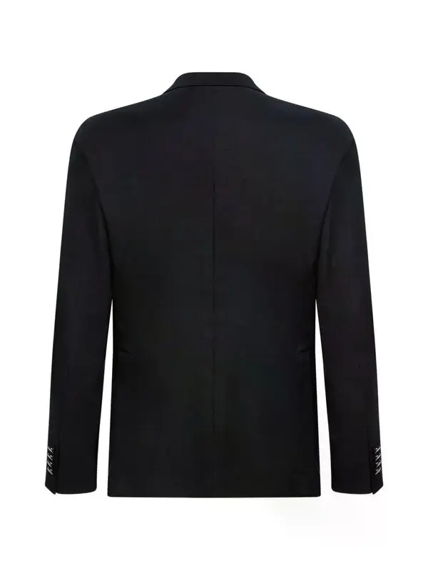 Tagliatore Double-breasted Peak-lapel Blazer - Black
