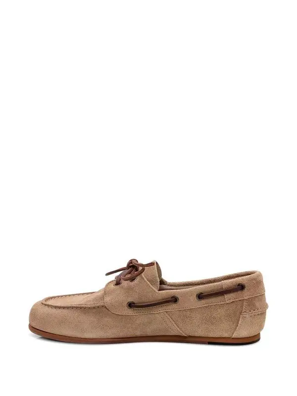 SEBAGO Lace-up Suede Boat Shoes - Neutrals