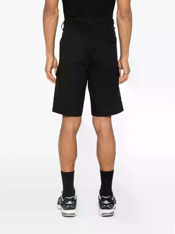 Herno Cargo Pleated Shorts - Black