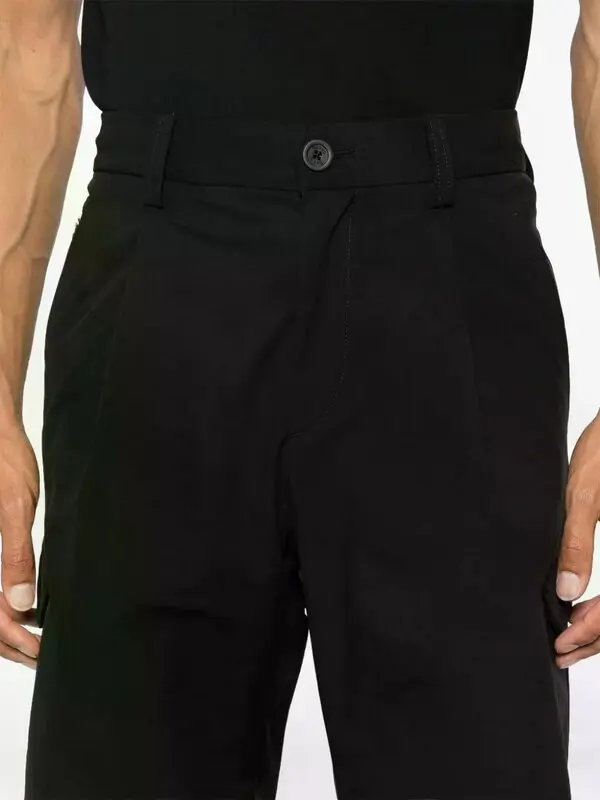 Herno Cargo Pleated Shorts - Black