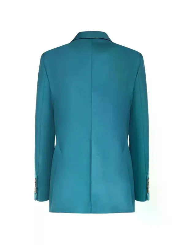 Max Mara Buttoned Double-breasted Blazer - Blue