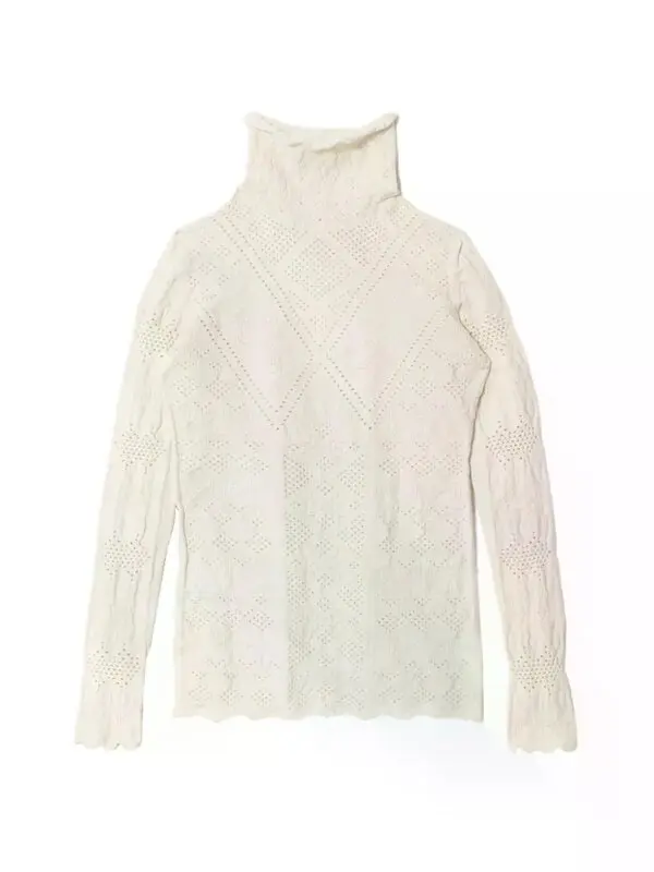 Beautiful People Lace Turtleneck Top