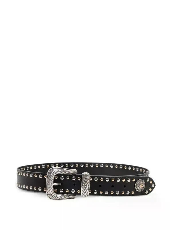 KATE CATE Floyd Studded Belt - Black