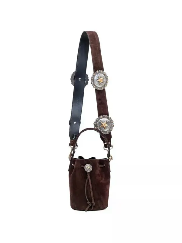 KATE CATE Dori Star-motif Bucket Bag - Brown