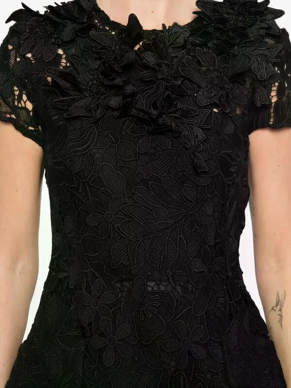 Sportmax Floral Lace Mini Dress