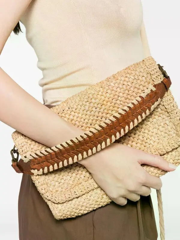 IBELIV Opera Braided Raffia Tote - Neutrals