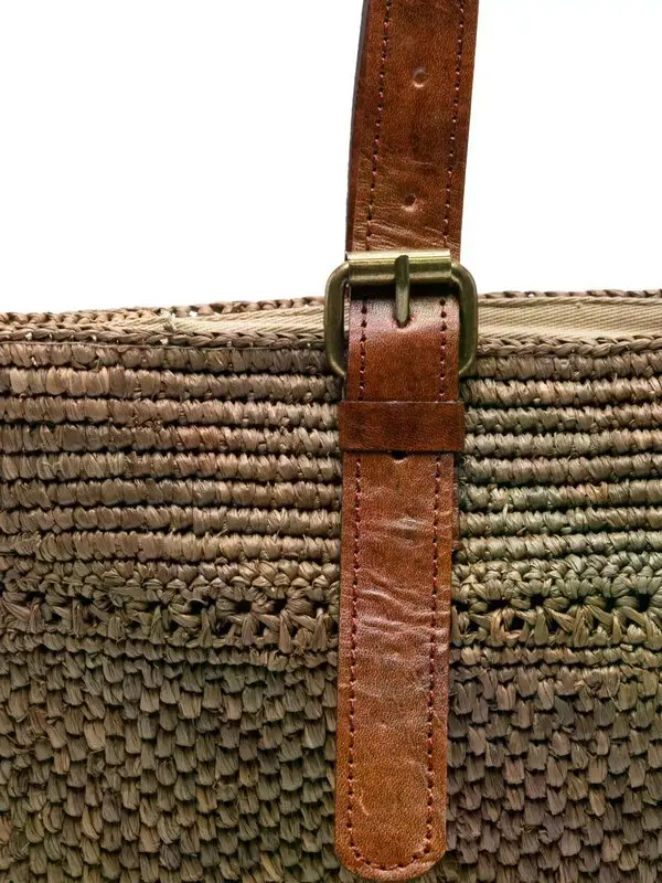 IBELIV Nomade Woven Raffia Tote Bag - Brown