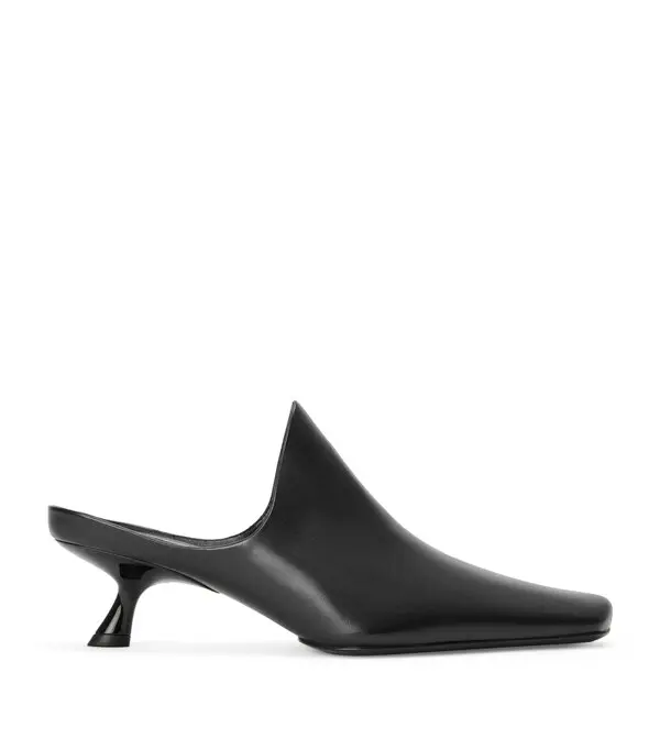 Loewe Leather Emily Heeled Mules 45 - Black