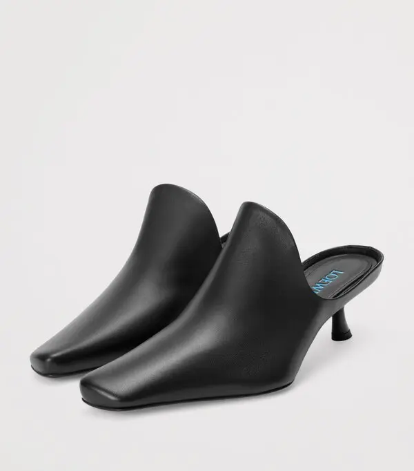Loewe Leather Emily Heeled Mules 45 - Black