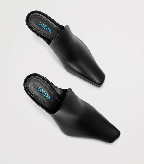 Loewe Leather Emily Heeled Mules 45 - Black