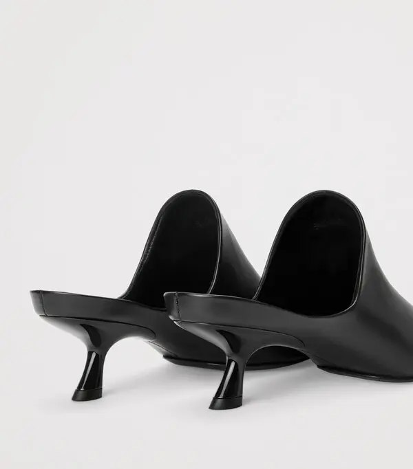 Loewe Leather Emily Heeled Mules 45 - Black