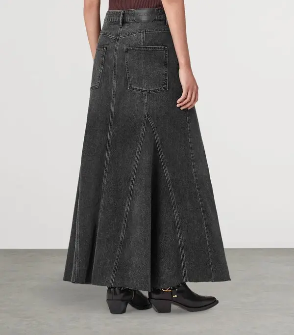 ALLSAINTS Alma Denim Maxi Skirt