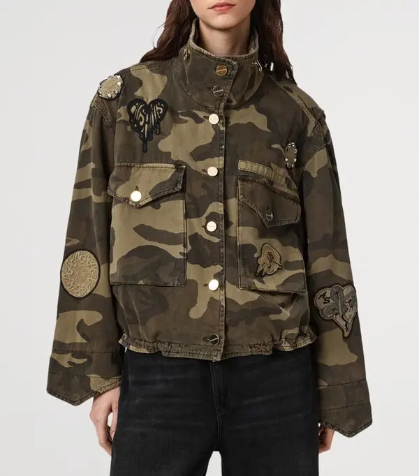 ALLSAINTS Organic Cotton Camo Jacket