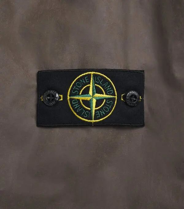 Stone Island Waxed Canvas Field Jacket - Brown