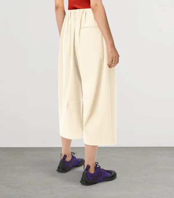 Loewe Cropped Belted Trousers