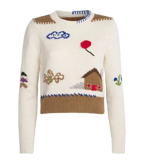 MOTHER Cotton-blend Shrunken Sweater