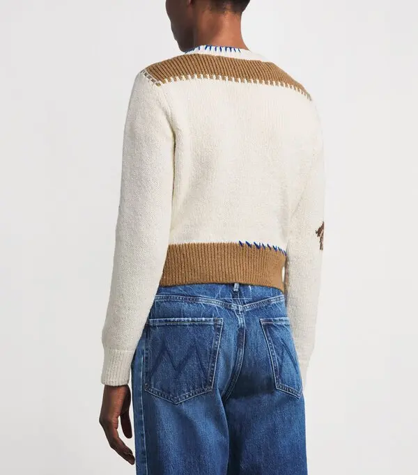 MOTHER Cotton-blend Shrunken Sweater