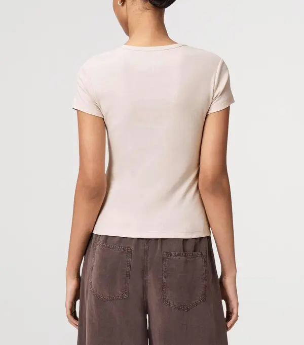 ALLSAINTS Organic Cotton Stevie T-shirt - Pink