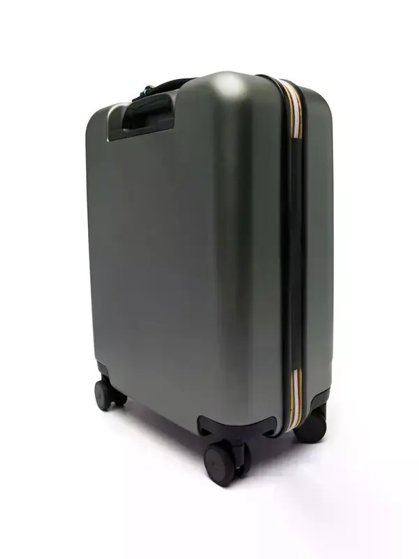 K-WAY Embossed Logo Suitcase - Green