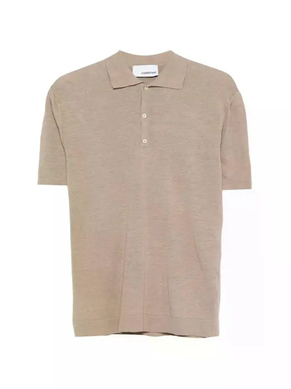 COSTUMEIN Putri Buttoned Short-sleeve Polo Shirt