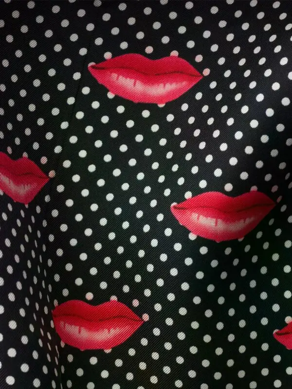 Prada Printed Silk Twill Scarf - Black