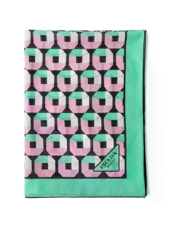 Prada Printed Cotton Beach Sarong