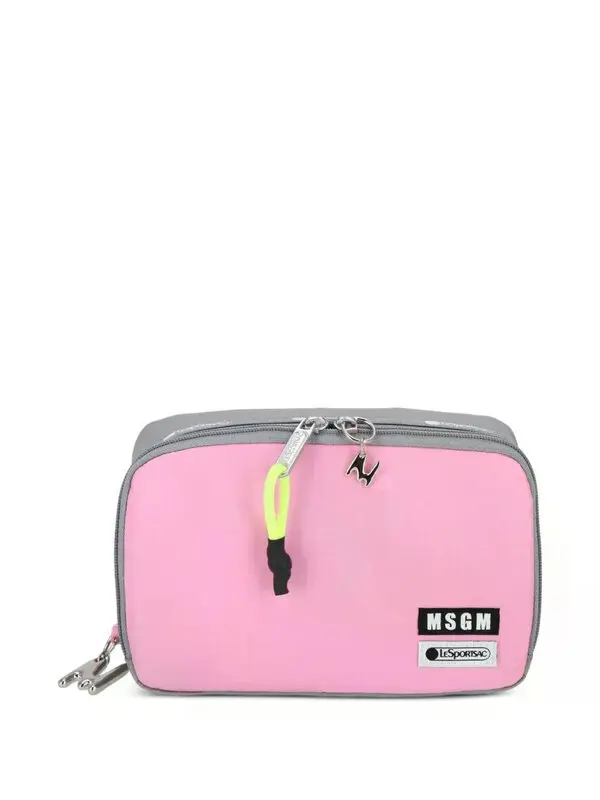 MSGM Zip Detail Travel Accessory - Grey