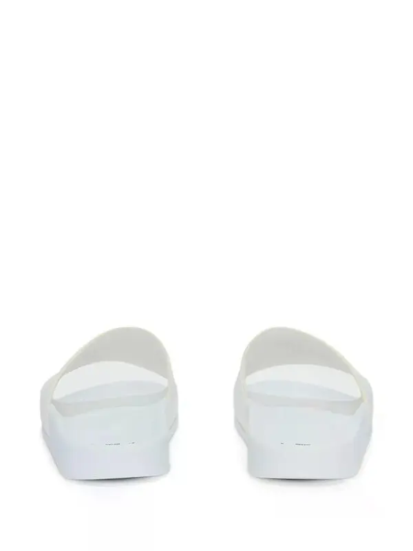 MSGM Logo-embossed Slides - White