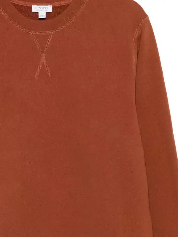Sunspel Loopback Sweatshirt - Orange