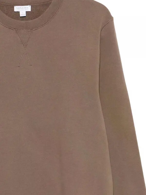 Sunspel Loopback Sweatshirt - Brown