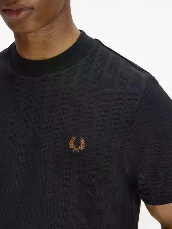 Fred Perry Striped-texture T-shirt