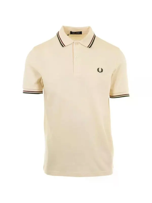 Fred Perry Striped-collar Polo - Neutrals