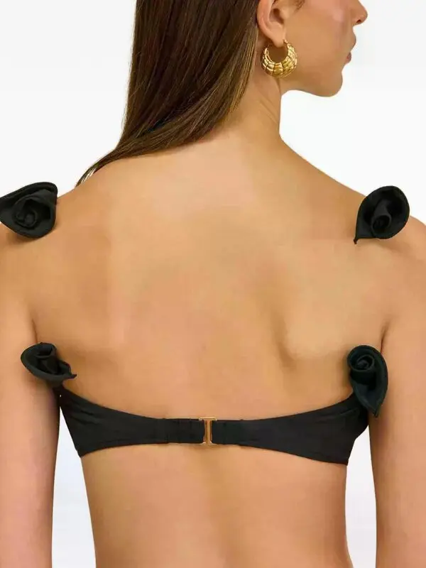 Cult Gaia Maeva Bikini Top With Rosette Detail