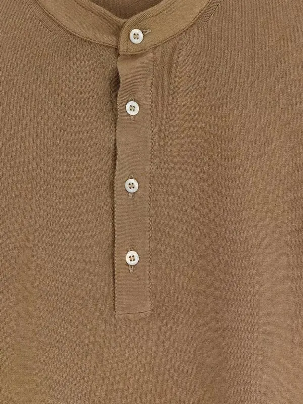 Corneliani Collarless Shirt - Brown