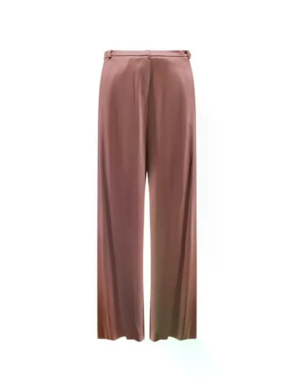 ALYSI Wide Leg Palazzo Pants With Rear Welt Pocket