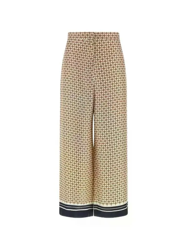 Max Mara Ottelia Printed Silk Trousers