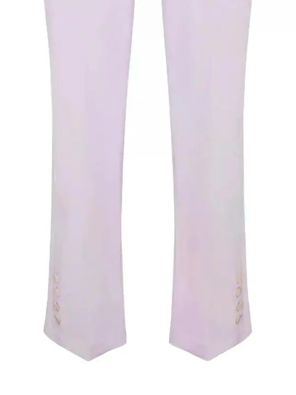 Elisabetta Franchi Crepe Button Trousers