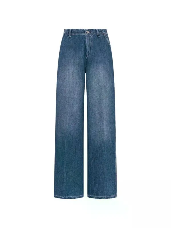 Seventy Wide-leg Trousers - Blue
