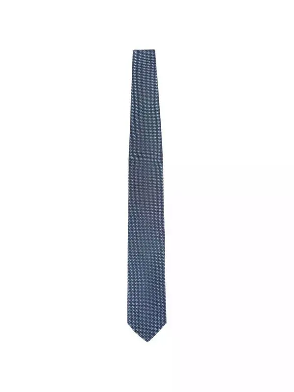 LANVIN Patterned Neck Tie - Blue