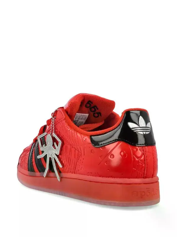 Adidas X Sp5der Superstar Lace-up Sneakers - Red