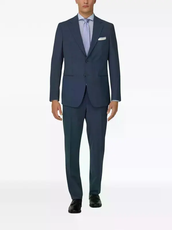 Boggi Milano Single-breasted Blazer - Blue